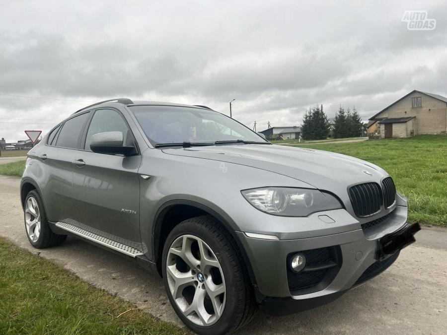 Grey BMW X6 2012 in Elektrenai, with an engine capacity of 3.00 L and mileage of 370 thousand km for 11999 €, photo 3 on AUTOMOTO.COM.LV