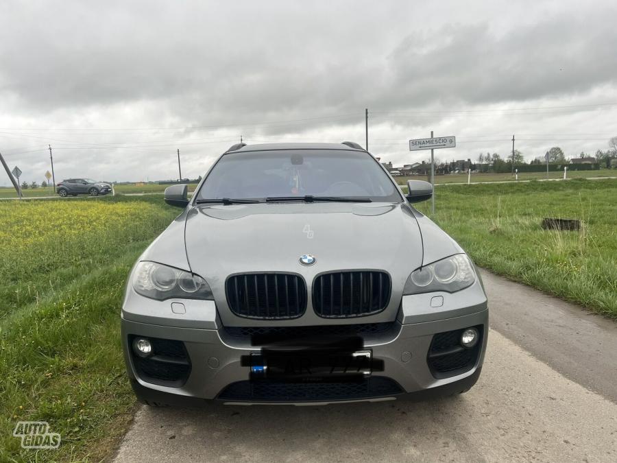 Grey BMW X6 2012 in Elektrenai, with an engine capacity of 3.00 L and mileage of 370 thousand km for 11999 €, photo 9 on AUTOMOTO.COM.LV