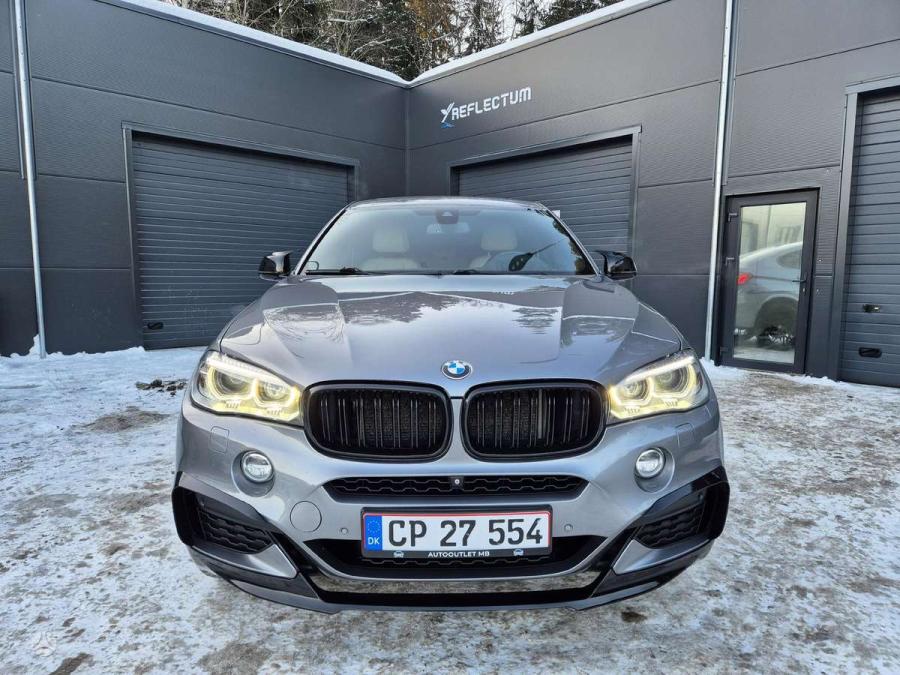 Grey BMW X6 2015 in Utena, with an engine capacity of 2.99 L and mileage of 334 thousand km for 22990 €, photo 5 on AUTOMOTO.COM.LV