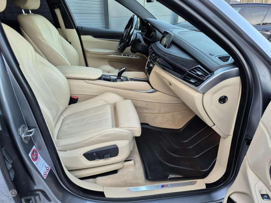 Grey BMW X6 2015 in Utena, with an engine capacity of 2.99 L and mileage of 334 thousand km for 22990 €, photo 23 on AUTOMOTO.COM.LV