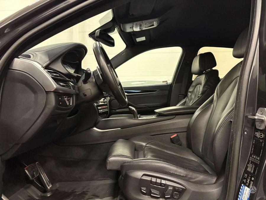 Grey BMW X6 2015 in Vilnius, with an engine capacity of 2.99 L and mileage of 194 thousand km for 24490 €, photo 13 on AUTOMOTO.COM.LV