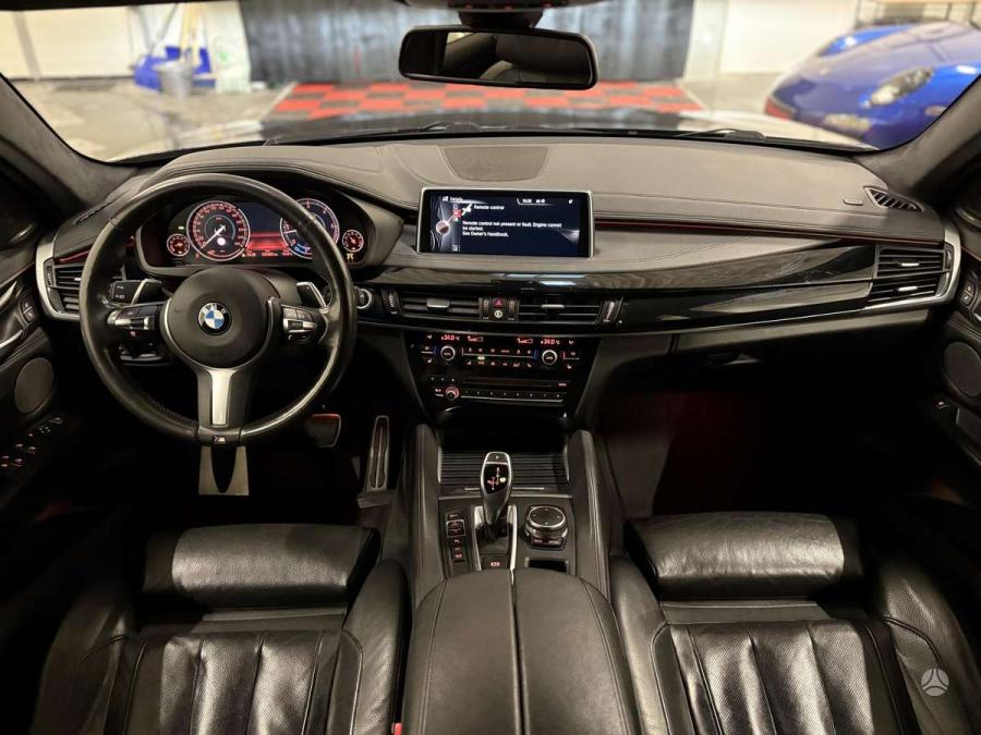 Grey BMW X6 2015 in Vilnius, with an engine capacity of 2.99 L and mileage of 194 thousand km for 24490 €, photo 18 on AUTOMOTO.COM.LV