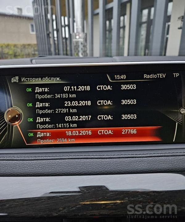 Grey BMW X6 2015 in Riga, with an engine capacity of 3.00 L and mileage of 133 thousand km for 23900 €, photo 5 on AUTOMOTO.COM.LV