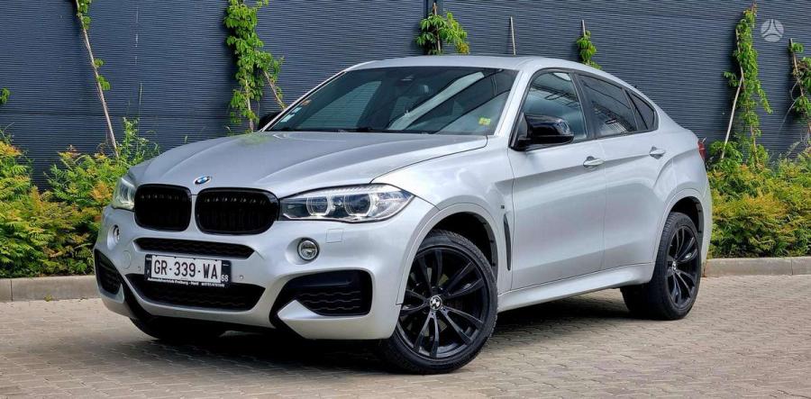 Grey BMW X6 2015 in Vilnius, with an engine capacity of 2.99 L and mileage of 229 thousand km for 19950 €, photo 1 on AUTOMOTO.COM.LV