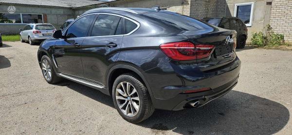 Pelēks BMW X6 2015 Ukmergė, ar dzinēja tilpumu 2.99 L un nobraukumu 147 tūkst. km par 13400 €, foto 5 vietnē AUTOMOTO.COM.LV
