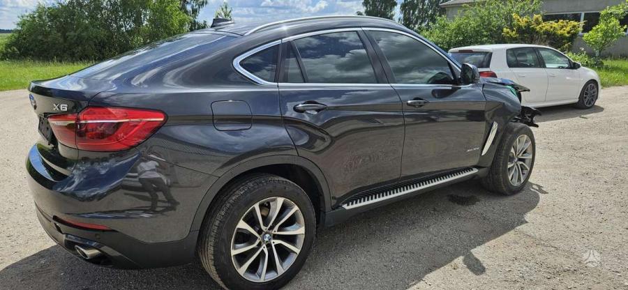 Pelēks BMW X6 2015 Ukmergė, ar dzinēja tilpumu 2.99 L un nobraukumu 147 tūkst. km par 13400 €, foto 8 vietnē AUTOMOTO.COM.LV