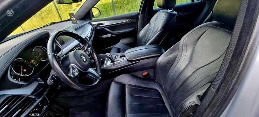 Grey BMW X6 2015 in Vilnius, with an engine capacity of 2.99 L and mileage of 230 thousand km for 19950 €, photo 11 on AUTOMOTO.COM.LV