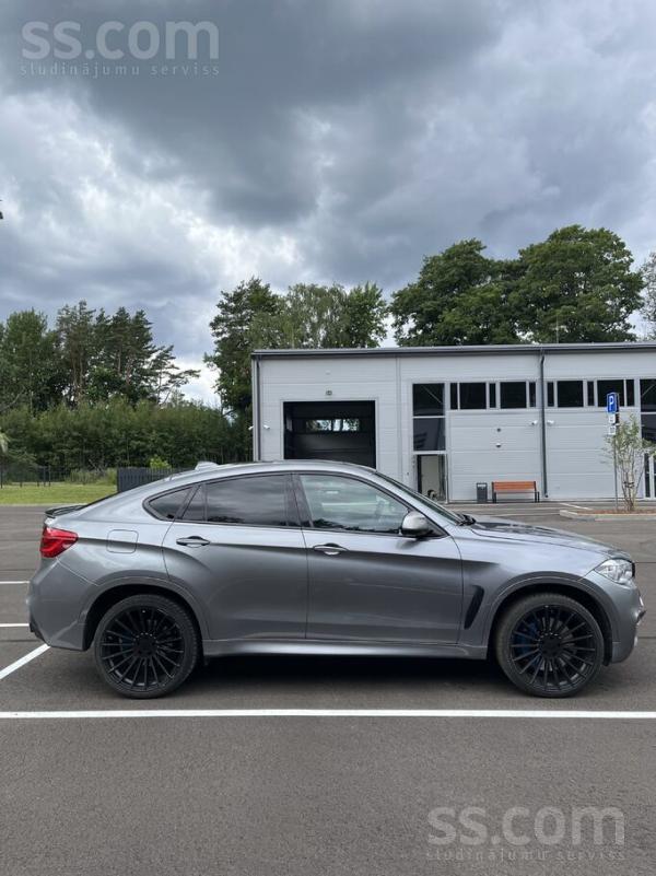 Grey BMW X6 2015 in Riga, with an engine capacity of 3.00 L and mileage of 185 thousand km for 24000 €, photo 6 on AUTOMOTO.COM.LV