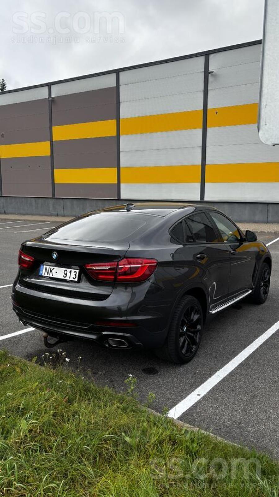 Pelēks BMW X6 2015 Rīga, ar dzinēja tilpumu 3.00 L un nobraukumu 250 tūkst. km par 21700 €, foto 4 vietnē AUTOMOTO.COM.LV