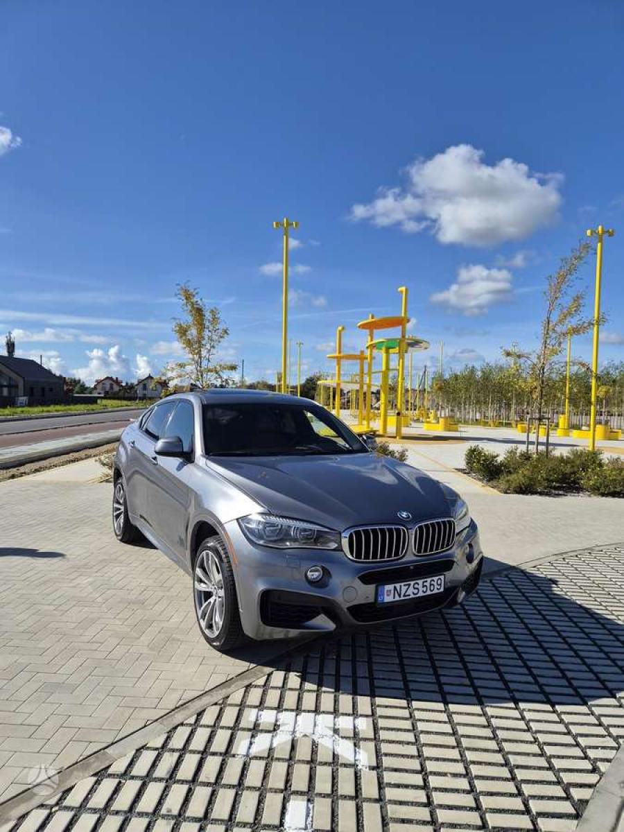 Pelēks BMW X6 2015 Klaipėda, ar dzinēja tilpumu 4.40 L un nobraukumu 187 tūkst. km par 17700 €, foto 10 vietnē AUTOMOTO.COM.LV