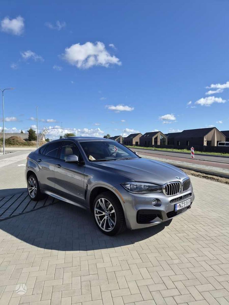 Pelēks BMW X6 2015 Klaipėda, ar dzinēja tilpumu 4.40 L un nobraukumu 187 tūkst. km par 17700 €, foto 12 vietnē AUTOMOTO.COM.LV
