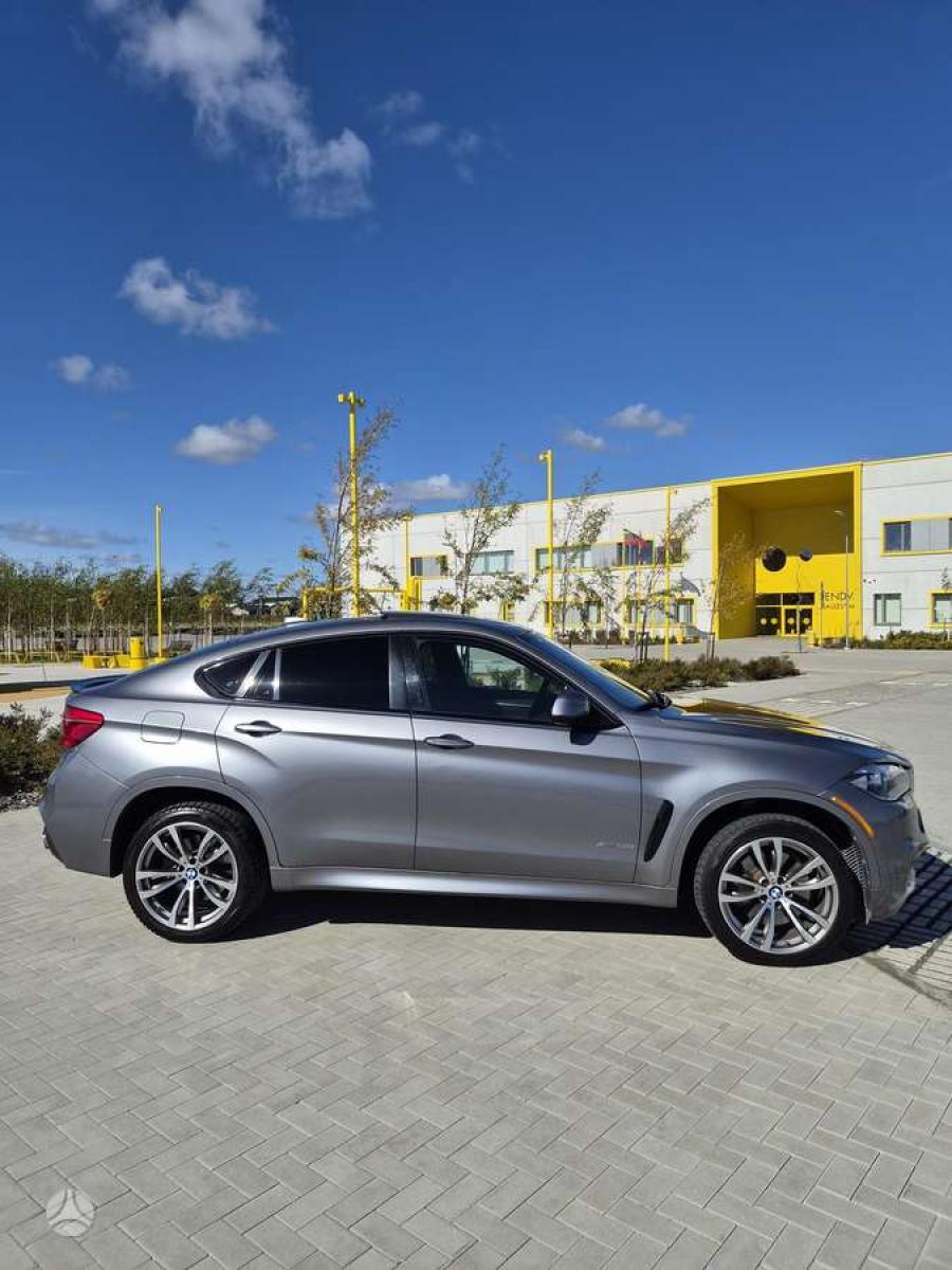 Pelēks BMW X6 2015 Klaipėda, ar dzinēja tilpumu 4.40 L un nobraukumu 187 tūkst. km par 17700 €, foto 29 vietnē AUTOMOTO.COM.LV