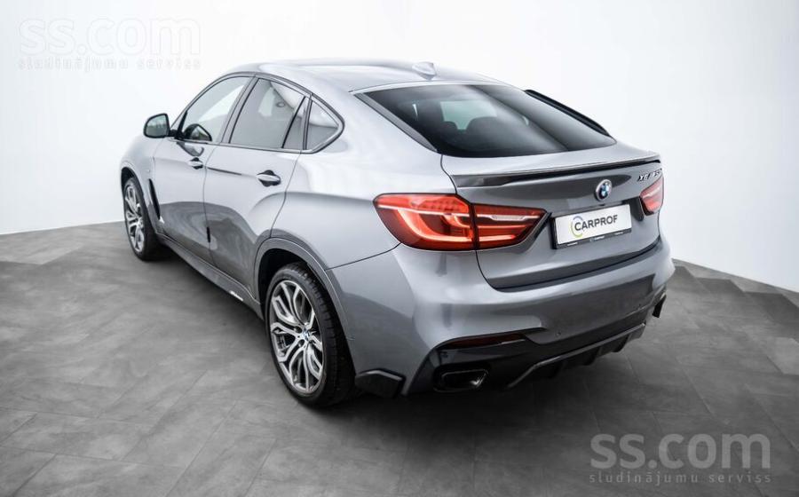 Grey BMW X6 2016 in Tallinn, with an engine capacity of 3.00 L and mileage of 106 thousand km for 31999 €, photo 6 on AUTOMOTO.COM.LV