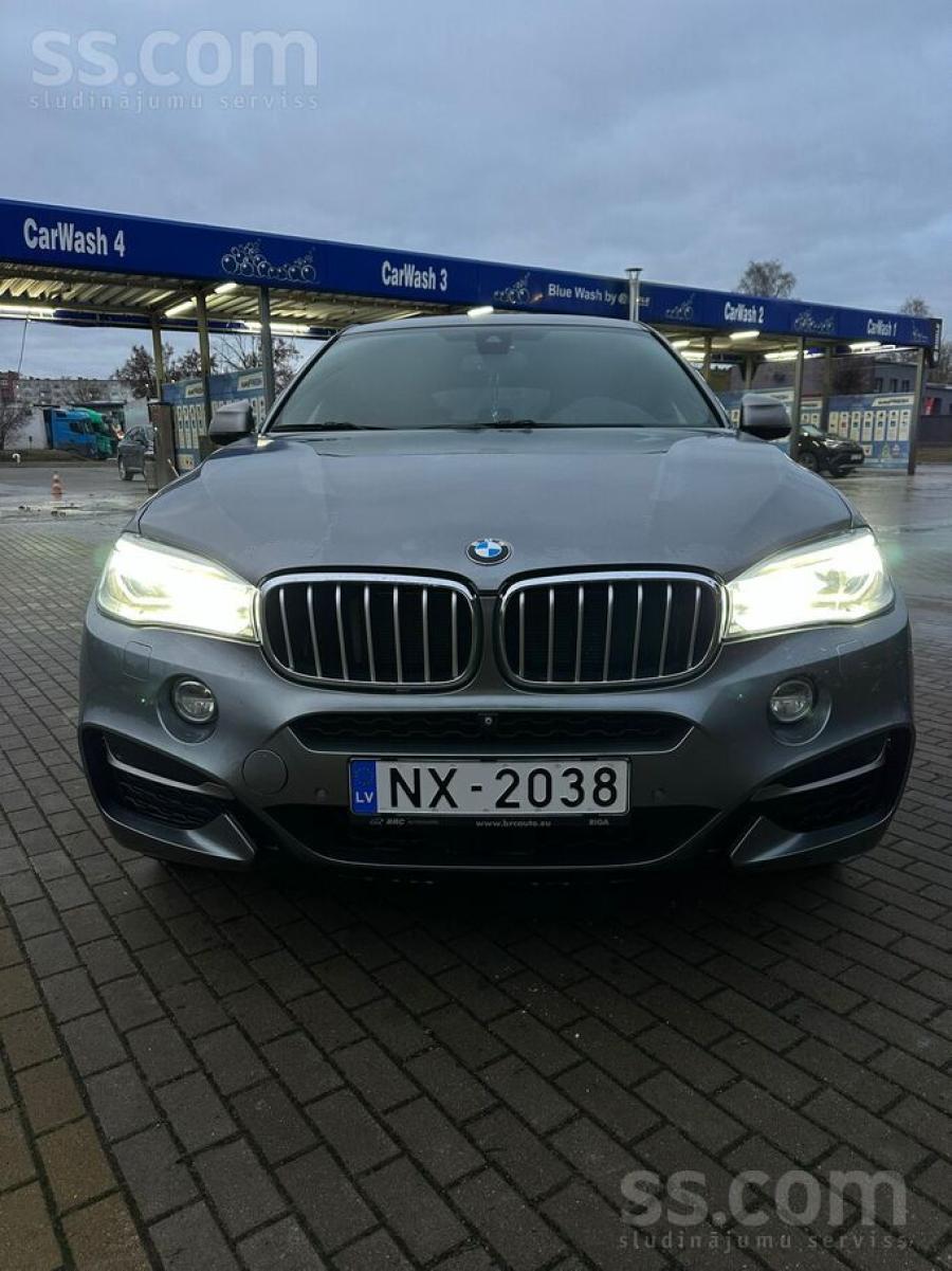 Pelēks BMW X6 2016 Rēzekne, ar dzinēja tilpumu 3.00 L un nobraukumu 298 tūkst. km par 21500 €, foto 1 vietnē AUTOMOTO.COM.LV