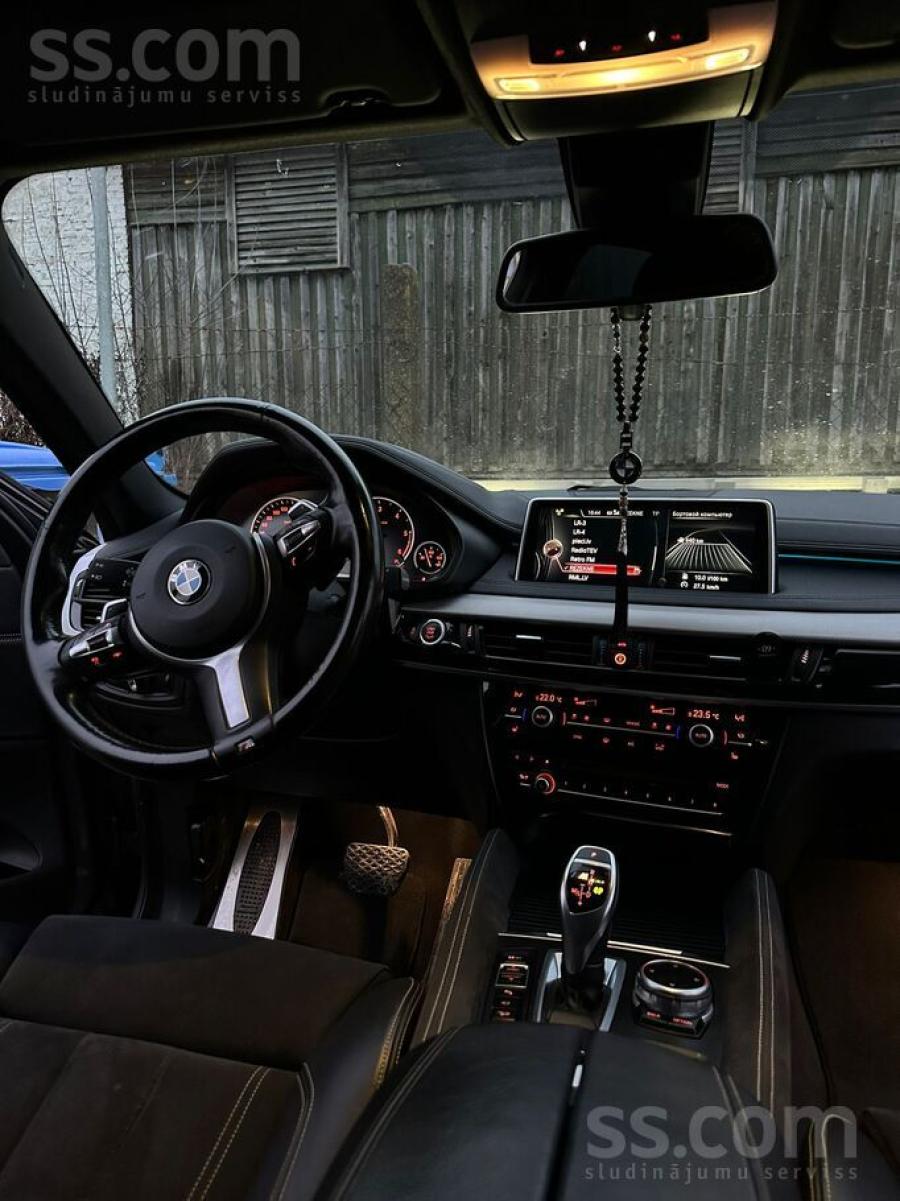 Pelēks BMW X6 2016 Rēzekne, ar dzinēja tilpumu 3.00 L un nobraukumu 298 tūkst. km par 21500 €, foto 7 vietnē AUTOMOTO.COM.LV