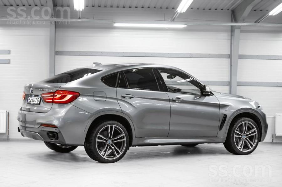 Grey BMW X6 2016 in Tukums, with an engine capacity of 3.00 L and mileage of 0 thousand km for 29990 €, photo 3 on AUTOMOTO.COM.LV