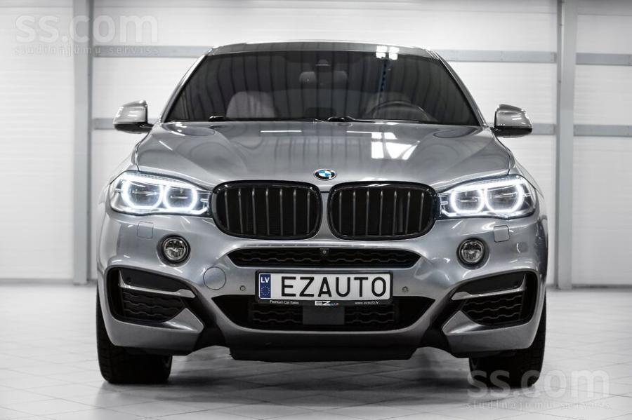 Grey BMW X6 2016 in Tukums, with an engine capacity of 3.00 L and mileage of 0 thousand km for 29990 €, photo 10 on AUTOMOTO.COM.LV