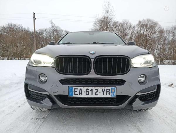 Pelēks BMW X6 2016 Utena, ar dzinēja tilpumu 2.99 L un nobraukumu 251 tūkst. km par 24300 €, foto 1 vietnē AUTOMOTO.COM.LV