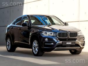Grey BMW X6 2016 in Riga, with an engine capacity of 3.00 L and mileage of 185 thousand km for 22900 €, photo  on AUTOMOTO.COM.LV