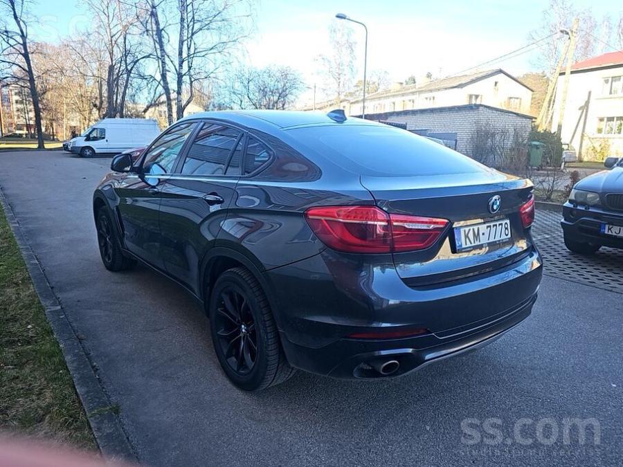 Pelēks BMW X6 2016 Jūrmala, ar dzinēja tilpumu 3.00 L un nobraukumu 190 tūkst. km par 23900 €, foto 5 vietnē AUTOMOTO.COM.LV
