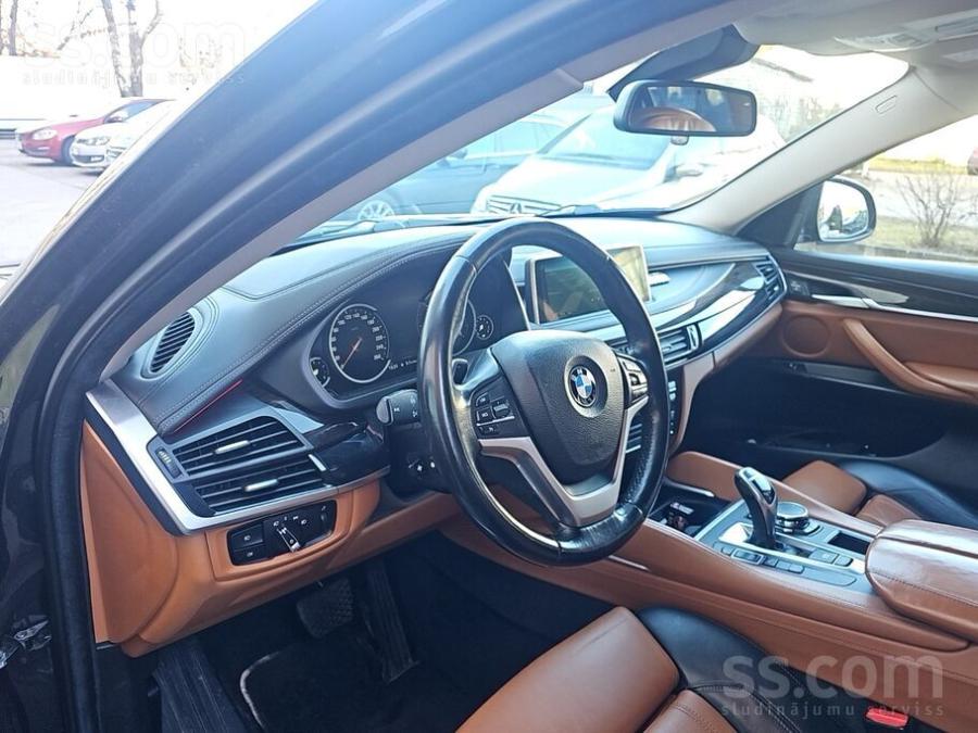 Pelēks BMW X6 2016 Jūrmala, ar dzinēja tilpumu 3.00 L un nobraukumu 190 tūkst. km par 23900 €, foto 6 vietnē AUTOMOTO.COM.LV