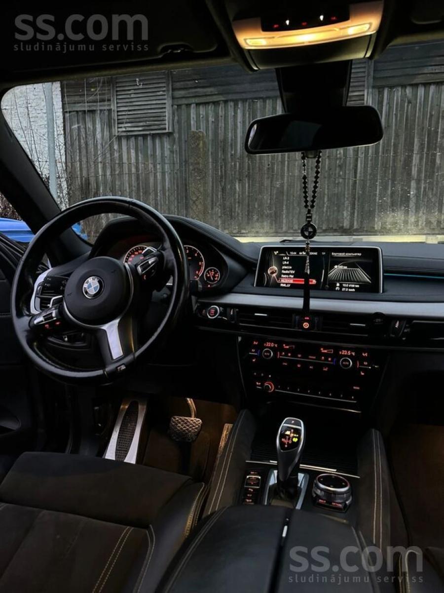 Grey BMW X6 2016 in Riga, with an engine capacity of 3.00 L and mileage of 302 thousand km for 20000 €, photo 5 on AUTOMOTO.COM.LV