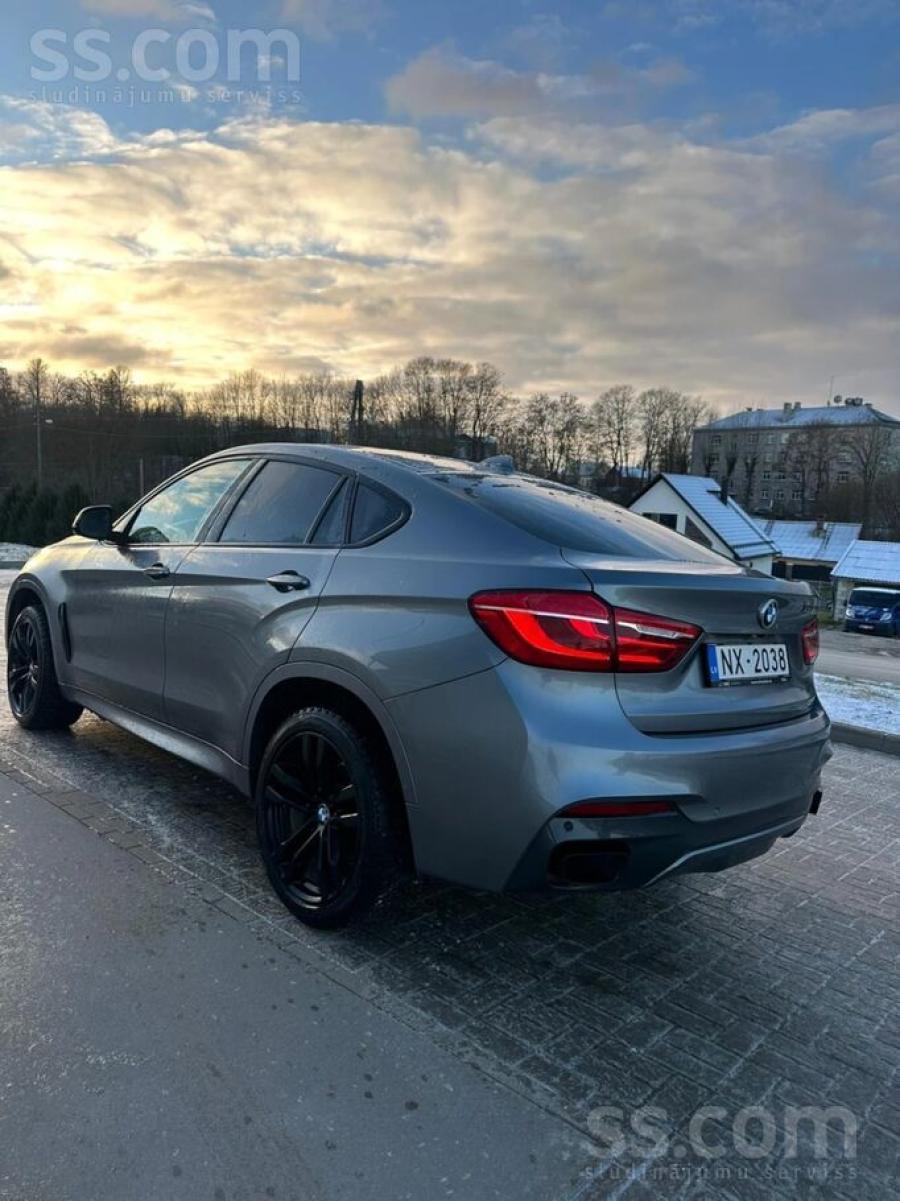 Grey BMW X6 2016 in Riga, with an engine capacity of 3.00 L and mileage of 302 thousand km for 20000 €, photo 10 on AUTOMOTO.COM.LV
