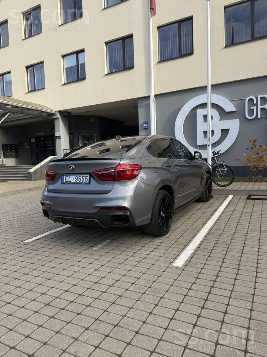 Pelēks BMW X6 2017 Rīga, ar dzinēja tilpumu 3.00 L un nobraukumu 170 tūkst. km par 26000 €, foto 7 vietnē AUTOMOTO.COM.LV