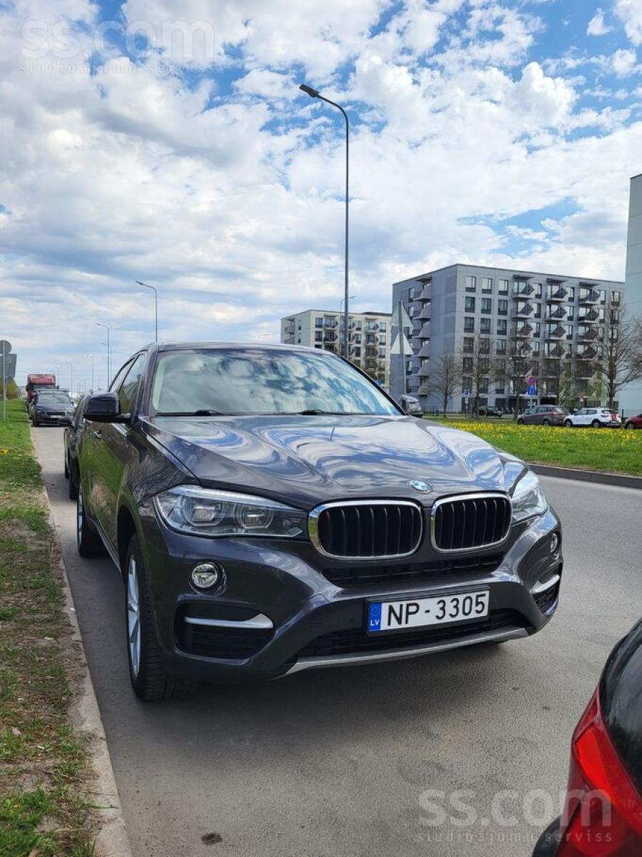 Pelēks BMW X6 2017 Rīga, ar dzinēja tilpumu 3.00 L un nobraukumu 117 tūkst. km par 26500 €, foto 1 vietnē AUTOMOTO.COM.LV