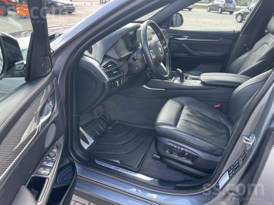 Grey BMW X6 2017 in Ogre, with an engine capacity of 3.00 L and mileage of 150 thousand km for 32470 €, photo 11 on AUTOMOTO.COM.LV