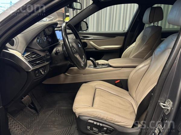 Grey BMW X6 2017 in Riga, with an engine capacity of 3.00 L and mileage of 268 thousand km for 21990 €, photo 7 on AUTOMOTO.COM.LV