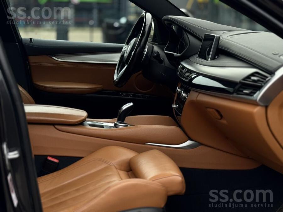 Pelēks BMW X6 2017 Jelgava, ar dzinēja tilpumu 4.40 L un nobraukumu 174 tūkst. km par 27800 €, foto 16 vietnē AUTOMOTO.COM.LV
