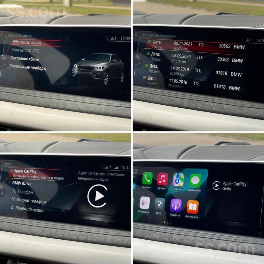 Pelēks BMW X6 2017 Jelgava, ar dzinēja tilpumu 4.40 L un nobraukumu 174 tūkst. km par 27800 €, foto 34 vietnē AUTOMOTO.COM.LV