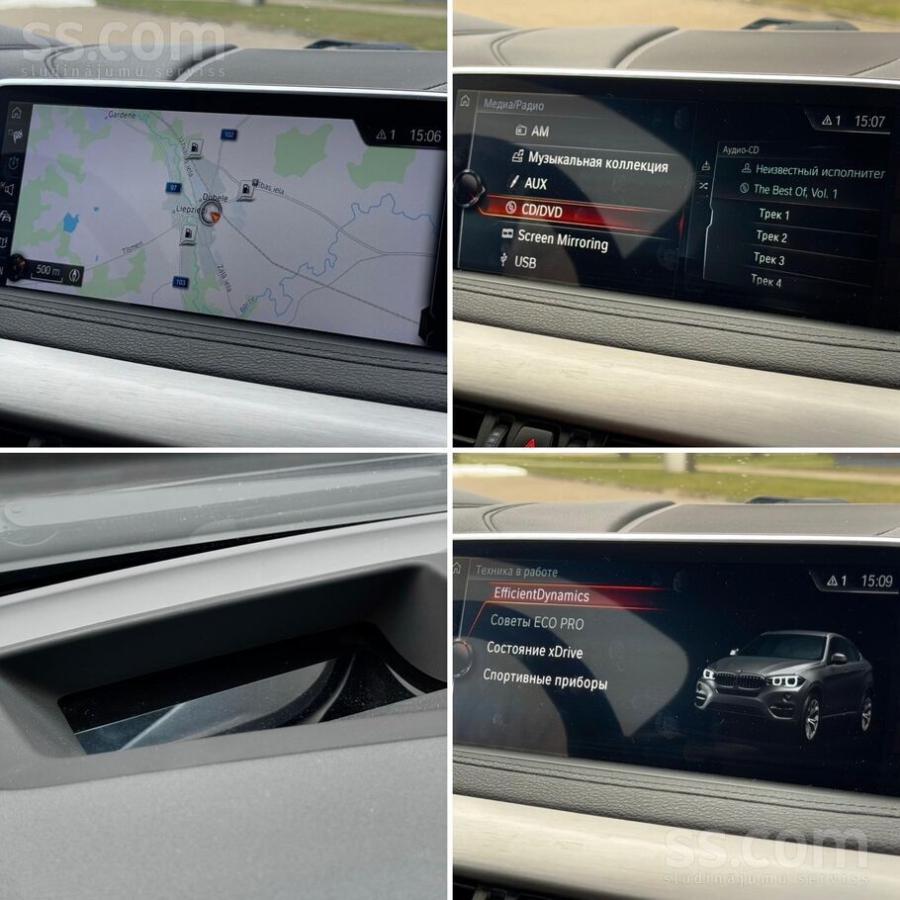 Pelēks BMW X6 2017 Jelgava, ar dzinēja tilpumu 4.40 L un nobraukumu 174 tūkst. km par 27800 €, foto 35 vietnē AUTOMOTO.COM.LV