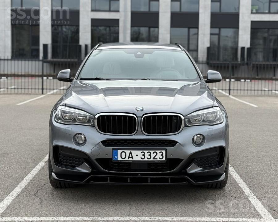 Grey BMW X6 2017 in Riga, with an engine capacity of 3.00 L and mileage of 297 thousand km for 21900 €, photo 1 on AUTOMOTO.COM.LV