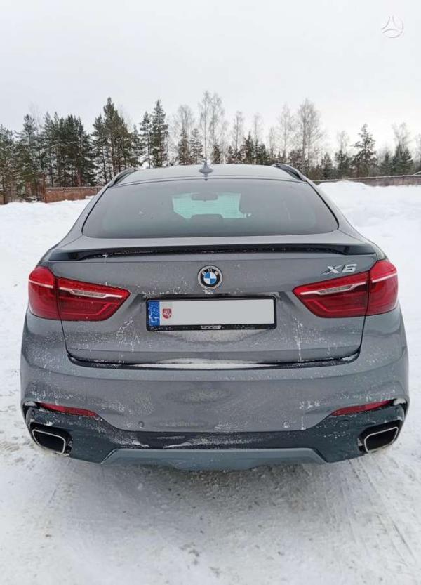 Pelēks BMW X6 2018 Viļņa, ar dzinēja tilpumu 2.99 L un nobraukumu 177 tūkst. km par 30000 €, foto 6 vietnē AUTOMOTO.COM.LV
