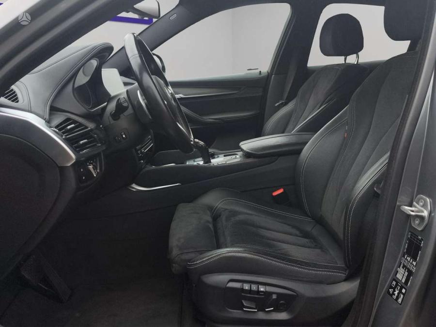 Grey BMW X6 2018 in Vilnius, with an engine capacity of 3.00 L and mileage of 178 thousand km for 27999 €, photo 14 on AUTOMOTO.COM.LV