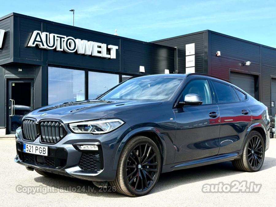 Grey BMW X6 2020 in Tallinn, with an engine capacity of 3.00 L and mileage of 92 thousand km for 63500 €, photo 1 on AUTOMOTO.COM.LV