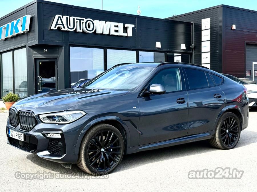 Grey BMW X6 2020 in Tallinn, with an engine capacity of 3.00 L and mileage of 92 thousand km for 63500 €, photo 4 on AUTOMOTO.COM.LV