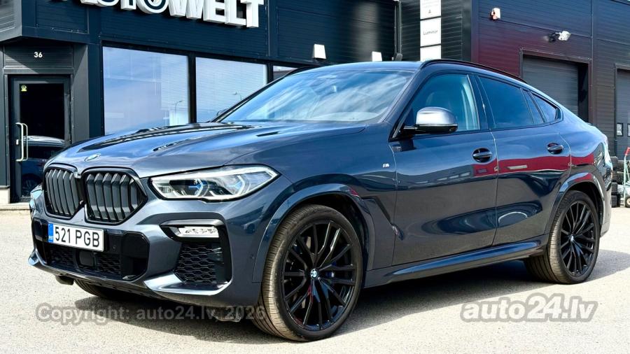 Grey BMW X6 2020 in Tallinn, with an engine capacity of 3.00 L and mileage of 92 thousand km for 63500 €, photo 5 on AUTOMOTO.COM.LV