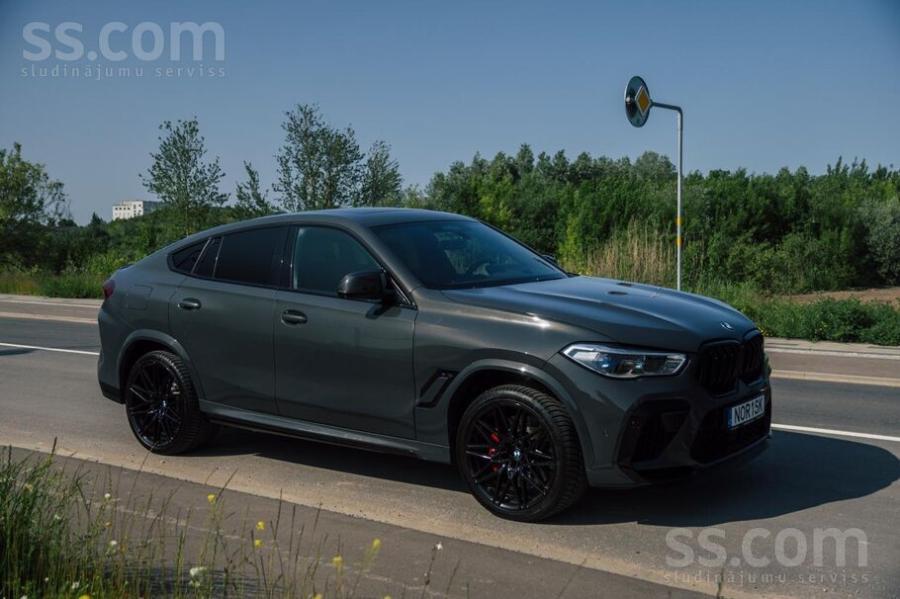 Pelēks BMW X6 2021 Rīga, ar dzinēja tilpumu 4.40 L un nobraukumu 38 tūkst. km par 94900 €, foto 1 vietnē AUTOMOTO.COM.LV