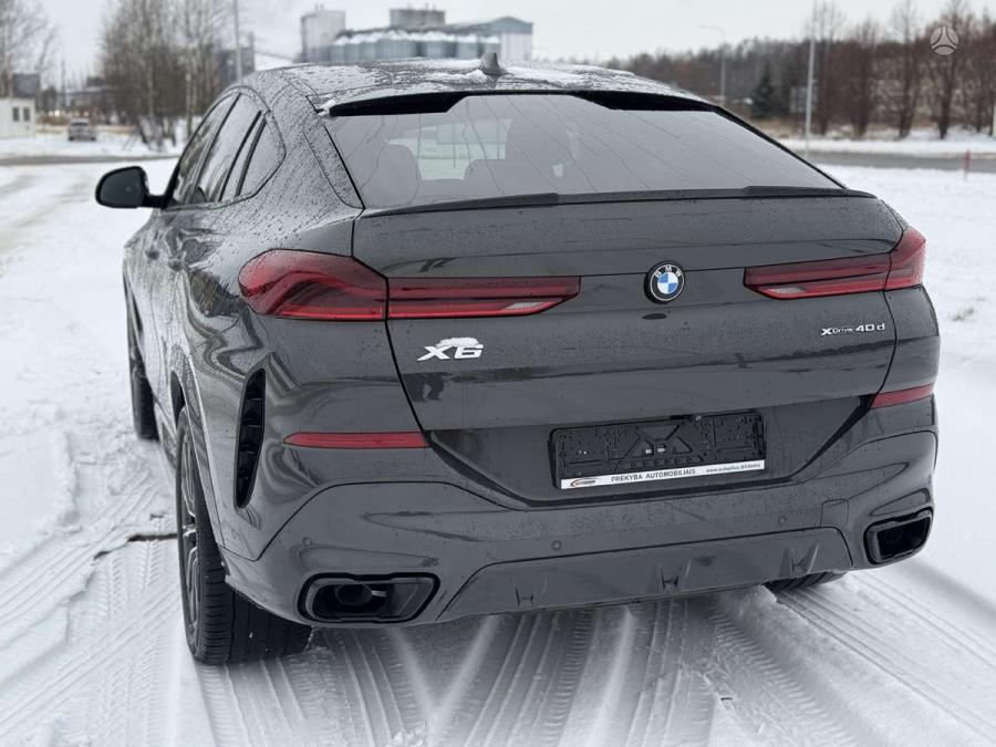 Grey BMW X6 2021 in Panevezys, with an engine capacity of 2.99 L and mileage of 229 thousand km for 48900 €, photo 14 on AUTOMOTO.COM.LV