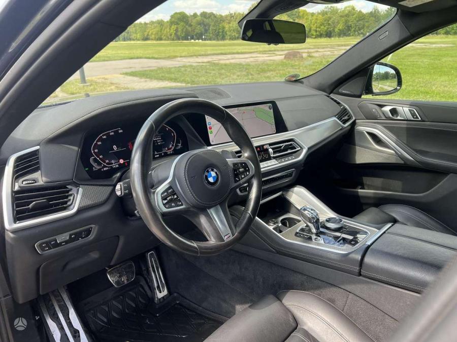 Grey BMW X6 2021 in Kaunas, with an engine capacity of 2.99 L and mileage of 81 thousand km for 44000 €, photo 17 on AUTOMOTO.COM.LV