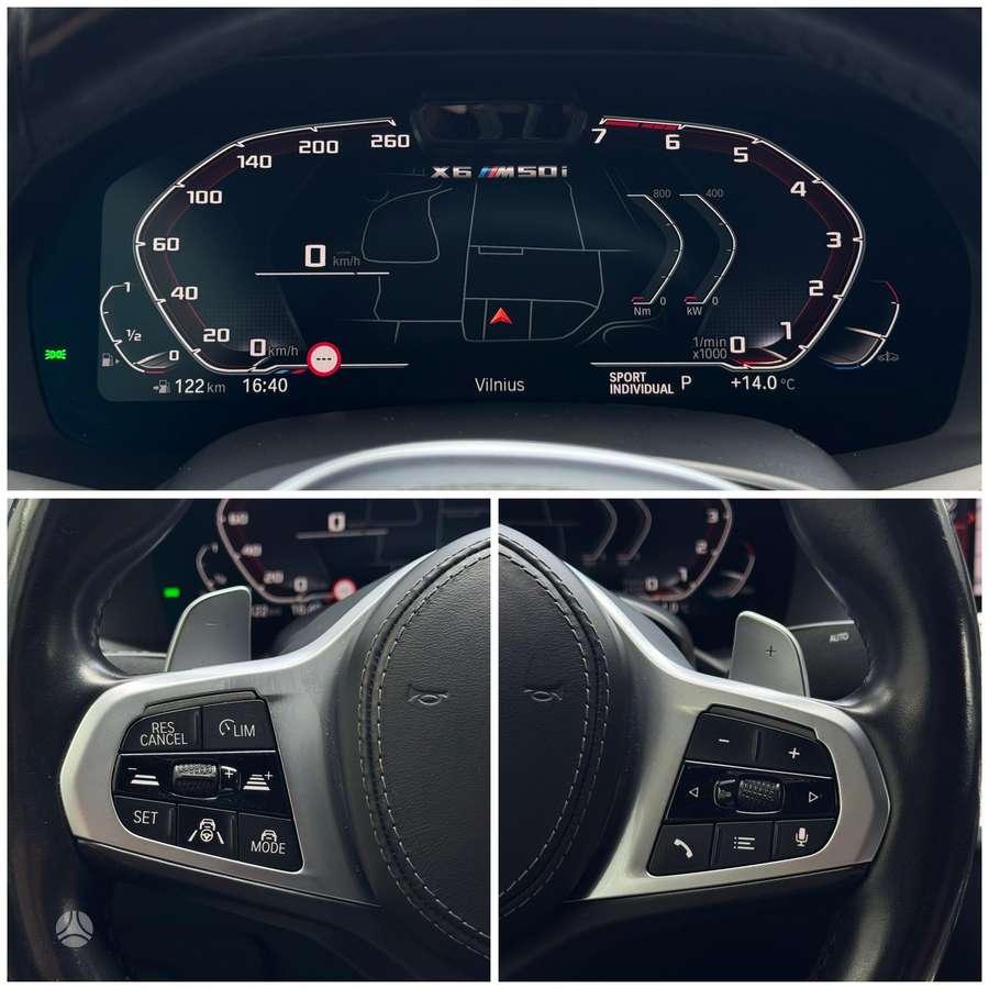 Grey BMW X6 2021 in Vilnius, with an engine capacity of 4.40 L and mileage of 136 thousand km for 53450 €, photo 36 on AUTOMOTO.COM.LV