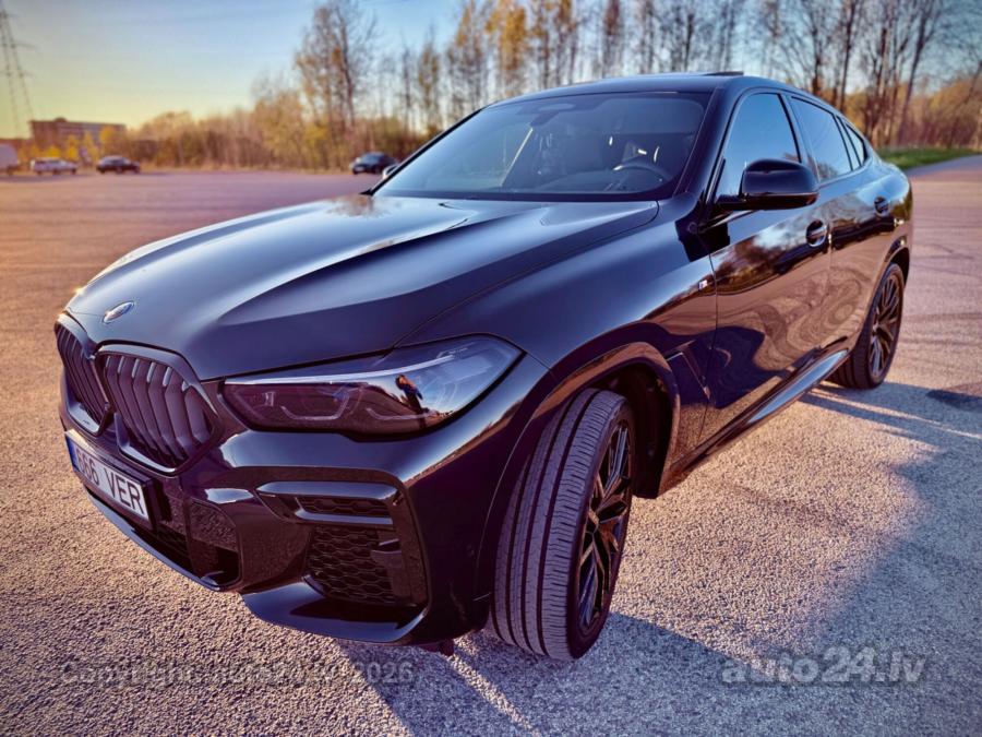 Grey BMW X6 2022 in Tallinn, with an engine capacity of 3.00 L and mileage of 40 thousand km for 69999 €, photo 3 on AUTOMOTO.COM.LV
