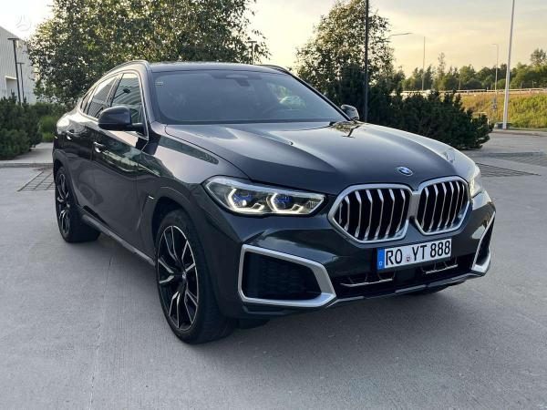 Pelēks BMW X6 2022 Viļņa, ar dzinēja tilpumu 2.99 L un nobraukumu 95 tūkst. km par 51500 €, foto 10 vietnē AUTOMOTO.COM.LV