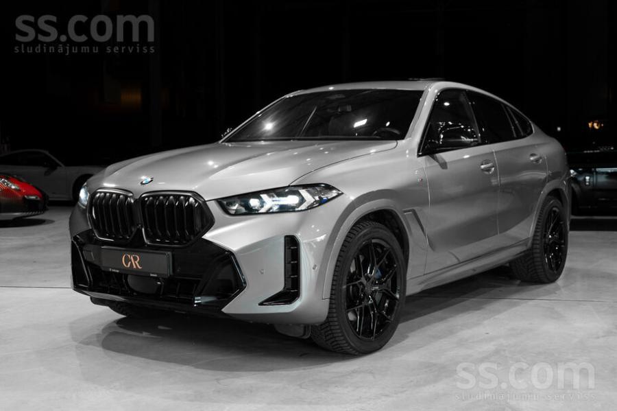 Pelēks BMW X6 2023 Rīga, ar dzinēja tilpumu 3.00 L un nobraukumu 28 tūkst. km par 75000 €, foto 1 vietnē AUTOMOTO.COM.LV