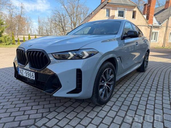 Grey BMW X6 2024 in Rezekne, with an engine capacity of 3.00 L and mileage of 71 thousand km for 71500 €, photo 1 on AUTOMOTO.COM.LV