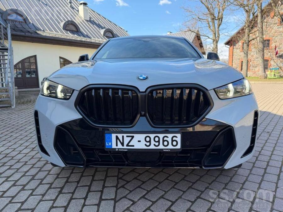 Grey BMW X6 2024 in Rezekne, with an engine capacity of 3.00 L and mileage of 71 thousand km for 71500 €, photo 3 on AUTOMOTO.COM.LV