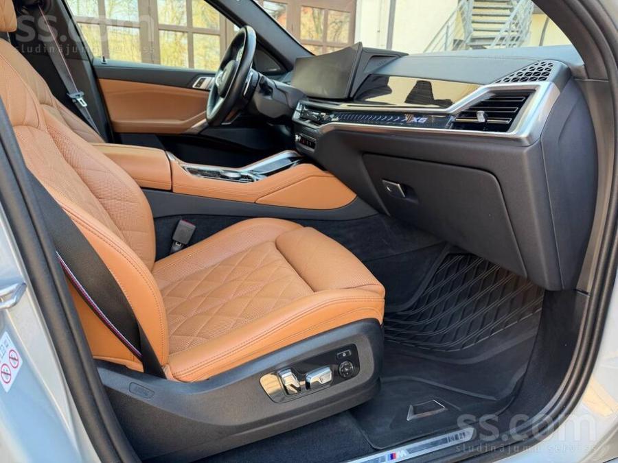 Grey BMW X6 2024 in Rezekne, with an engine capacity of 3.00 L and mileage of 71 thousand km for 71500 €, photo 11 on AUTOMOTO.COM.LV